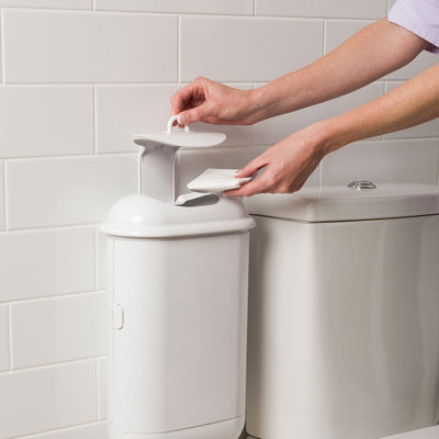 Pod Petite, Sanitary Disposal Bin, Manual White | Self Service Sanitary ...